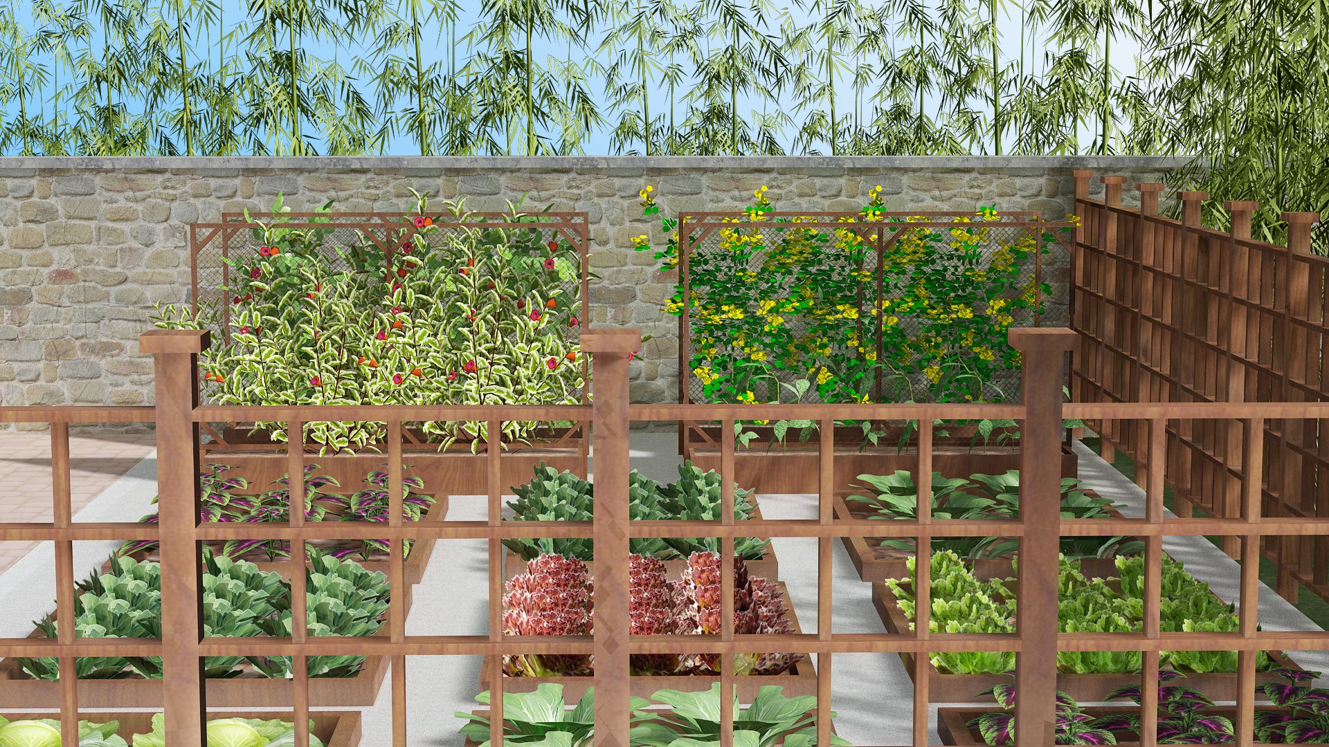 3D Vegetable Garden - TurboSquid 2021709