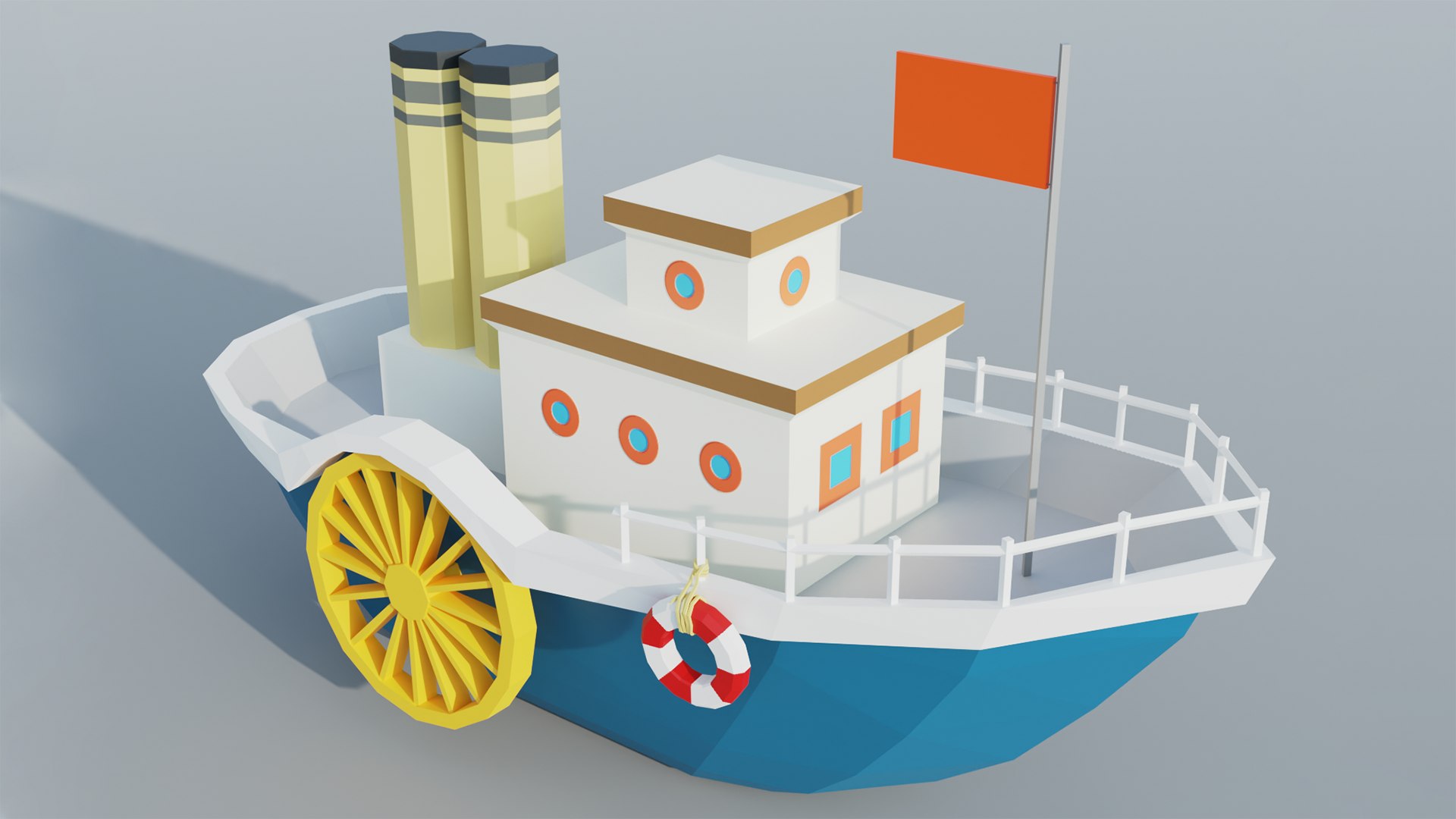 A Collection Of Low Poly Steamers 3D Model - TurboSquid 2039544