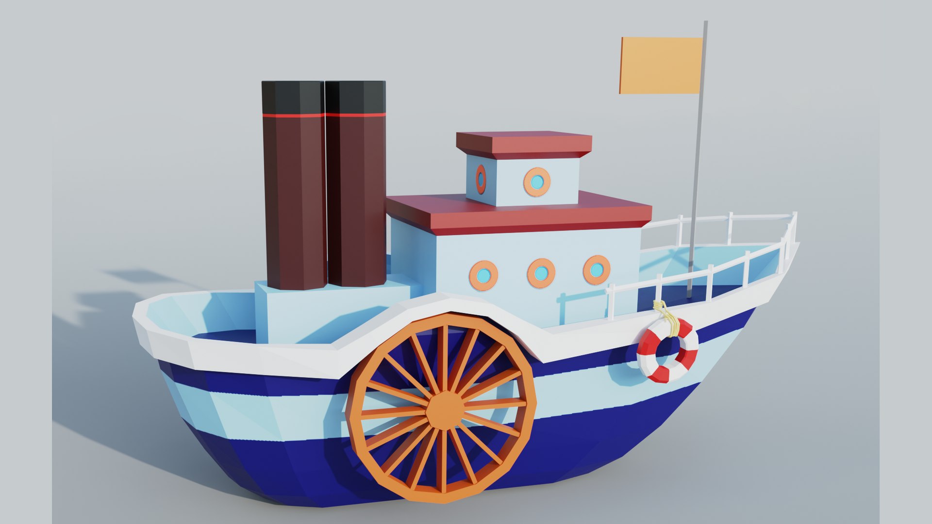 A Collection Of Low Poly Steamers 3D Model - TurboSquid 2039544