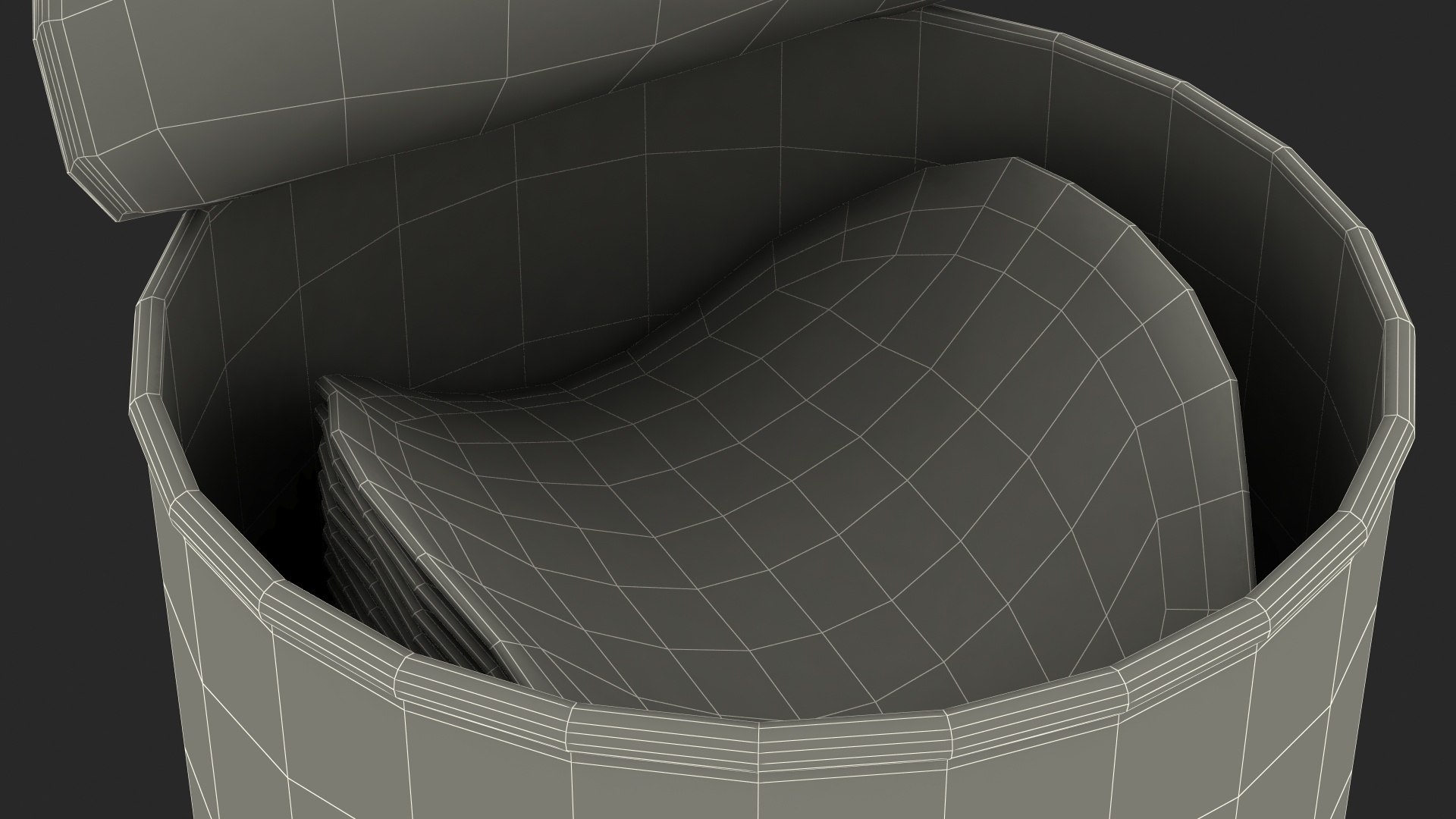 3D Open Pringles Original Potato Chips Small Can - TurboSquid 1796859