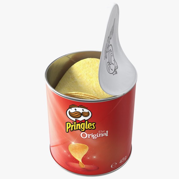 3D Pringles Original Flavor Potato Chips Small Can - TurboSquid 1742035