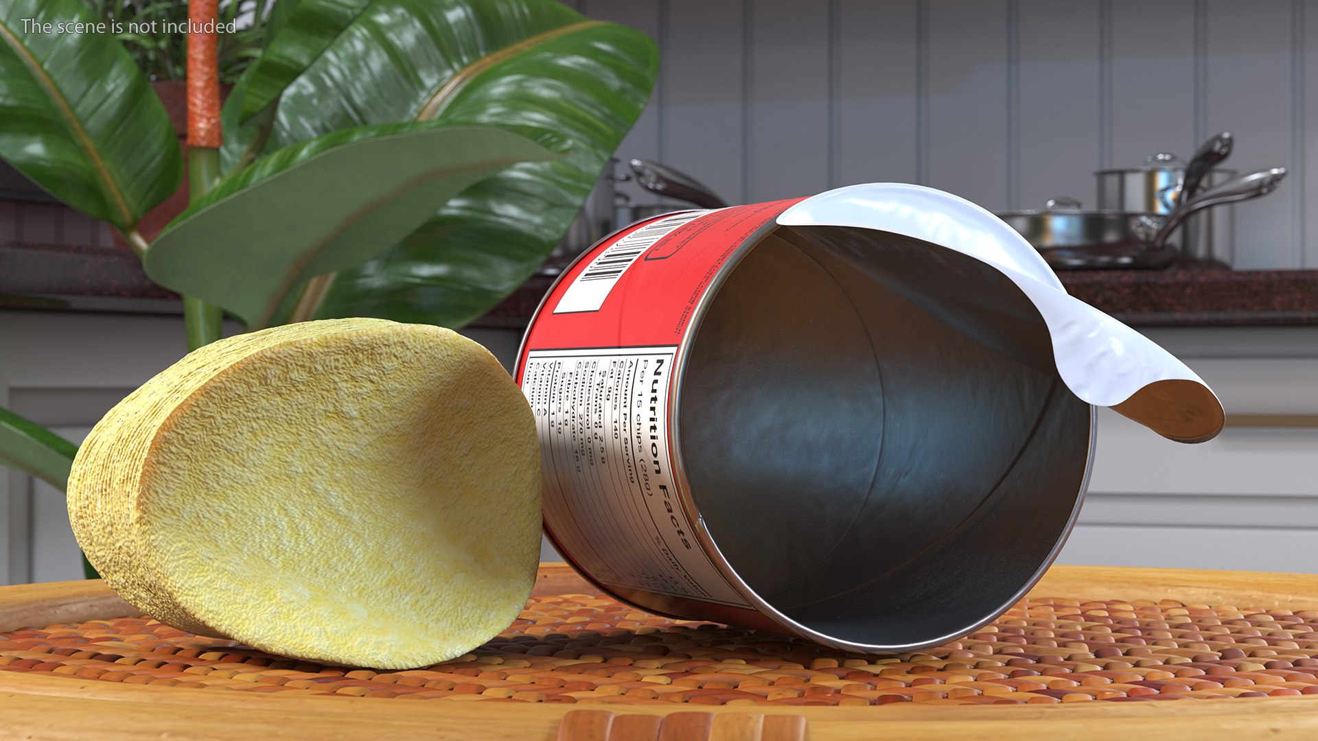 3D Open Pringles Original Potato Chips Small Can - TurboSquid 1796859