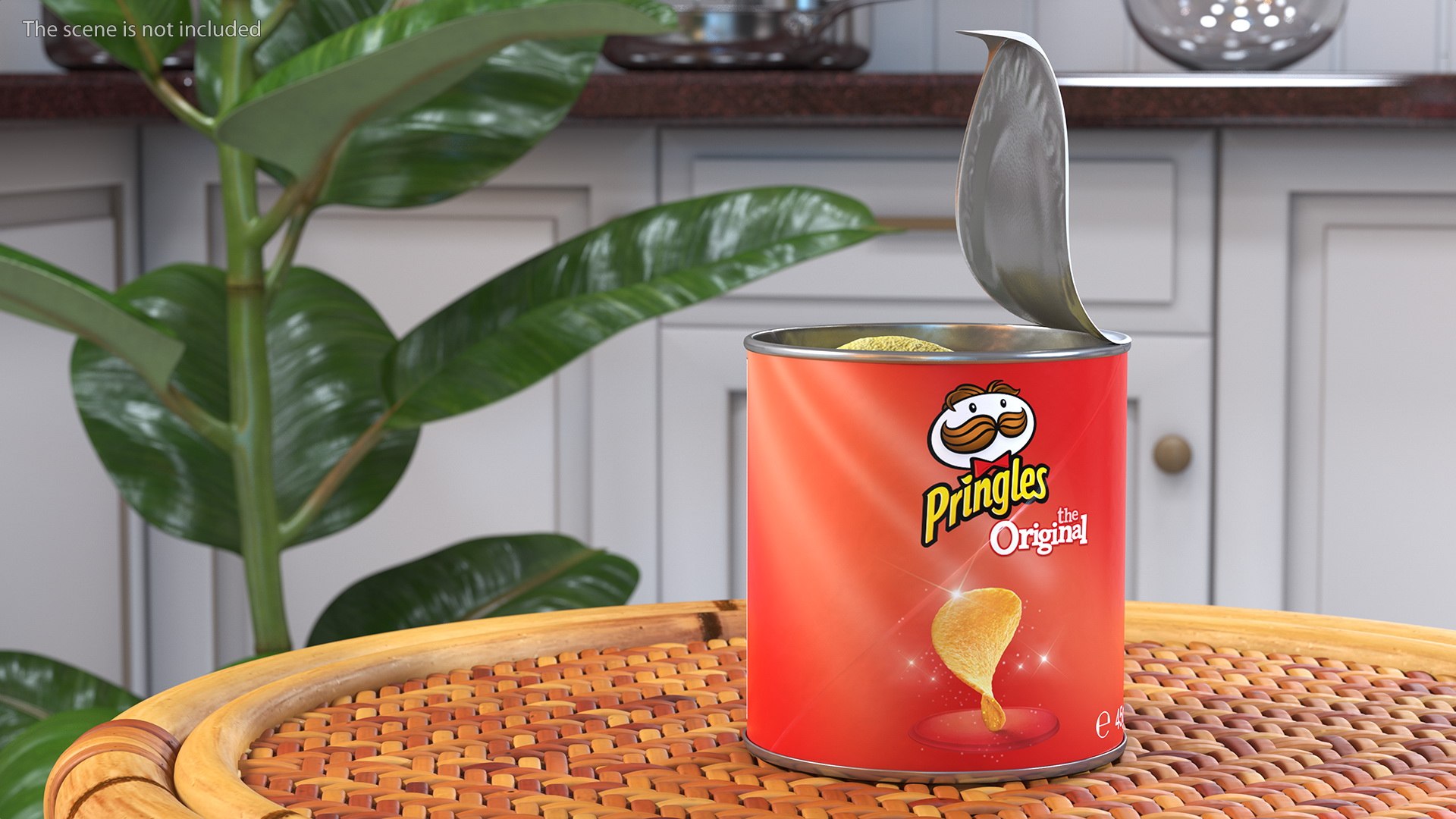 3D Open Pringles Original Potato Chips Small Can - TurboSquid 1796859