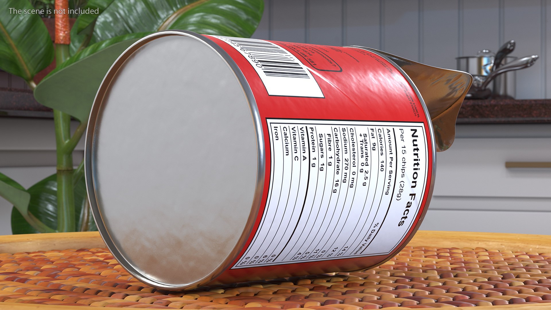 3D Open Pringles Original Potato Chips Small Can - TurboSquid 1796859