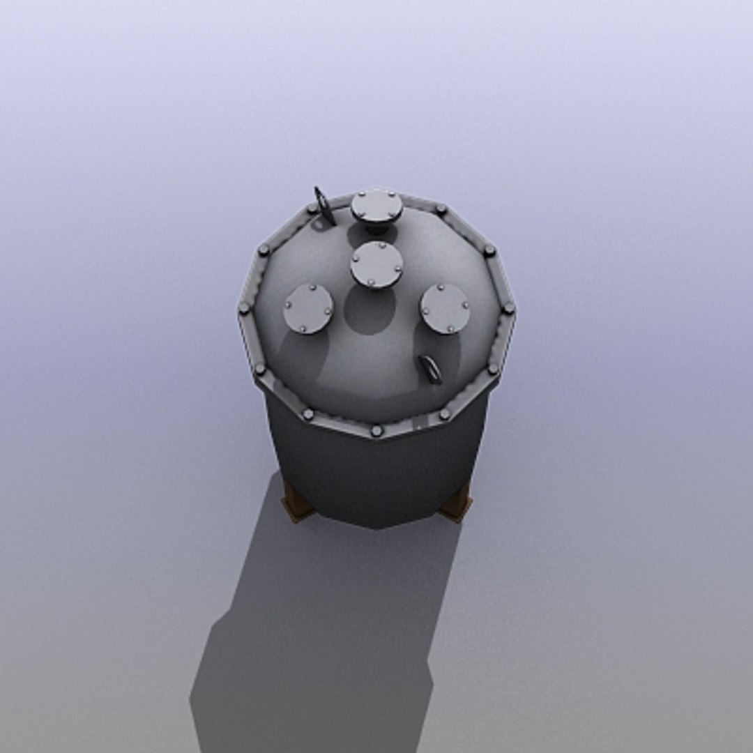 3d Low-poly Water Tank