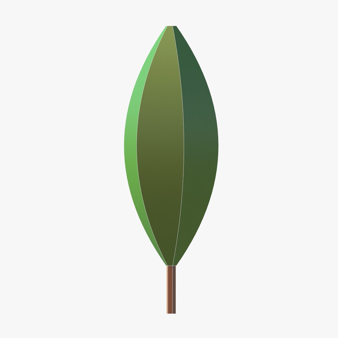 3D Cartoon Poplar - TurboSquid 1228089