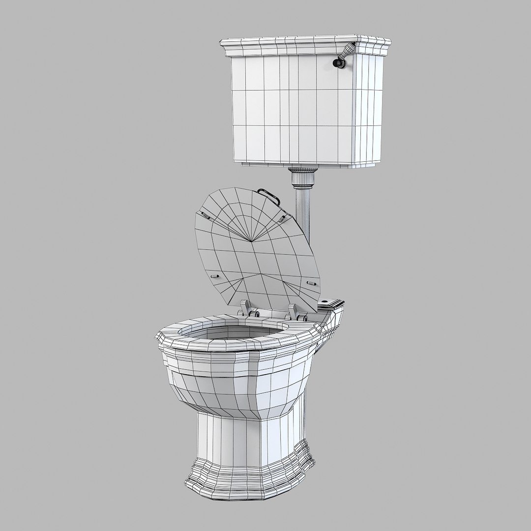 3ds Max Realistic Devon Westminster Toilet