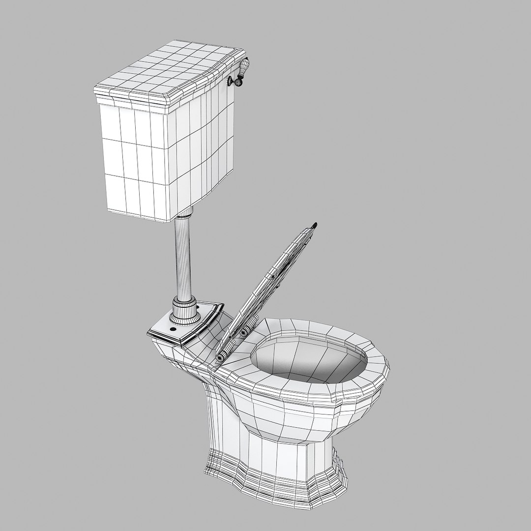 3ds Max Realistic Devon Westminster Toilet