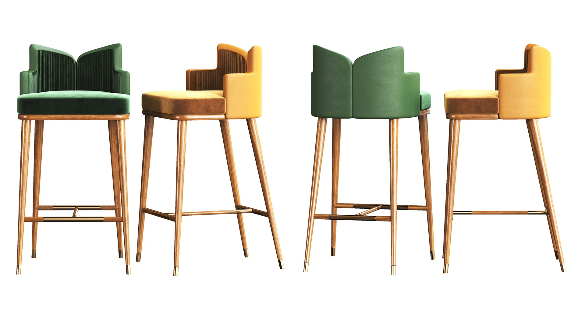 Ervin Bar Chair By Mezzo Collection 3D Model - TurboSquid 1830548