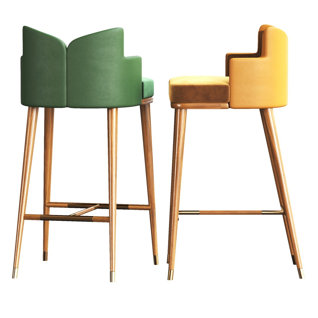 Ervin Bar Chair By Mezzo Collection 3D Model - TurboSquid 1830548