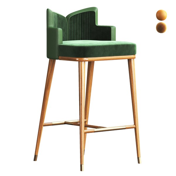 Ervin Bar Chair by Mezzo Collection 3D model - TurboSquid 1830548