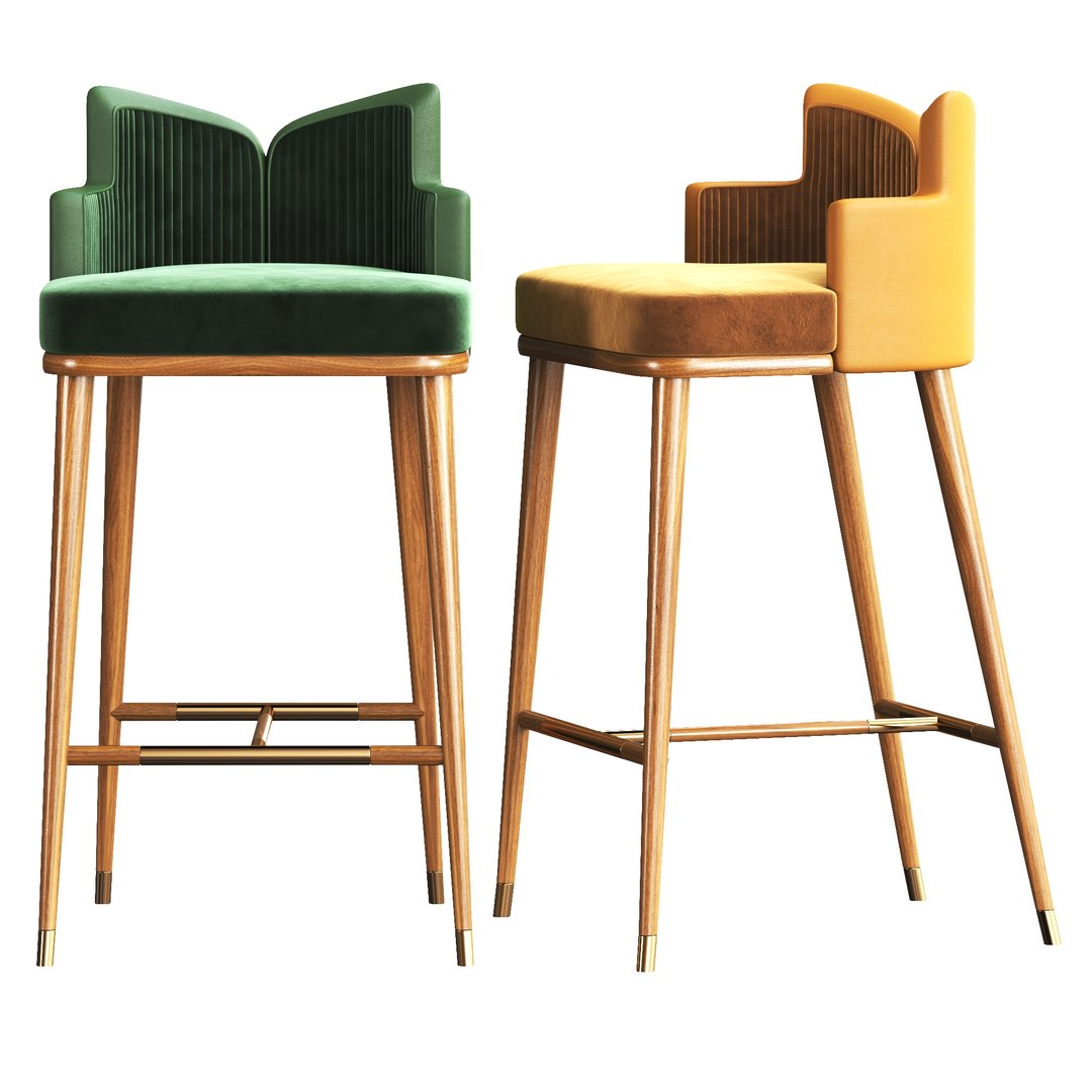 Ervin Bar Chair By Mezzo Collection 3D Model - TurboSquid 1830548