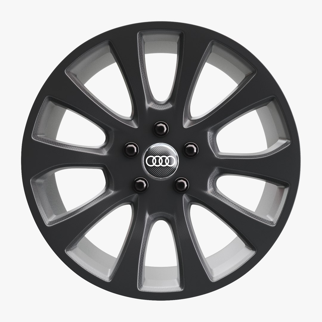 Audi Car Wheel Rim 3D Model - TurboSquid 1427508