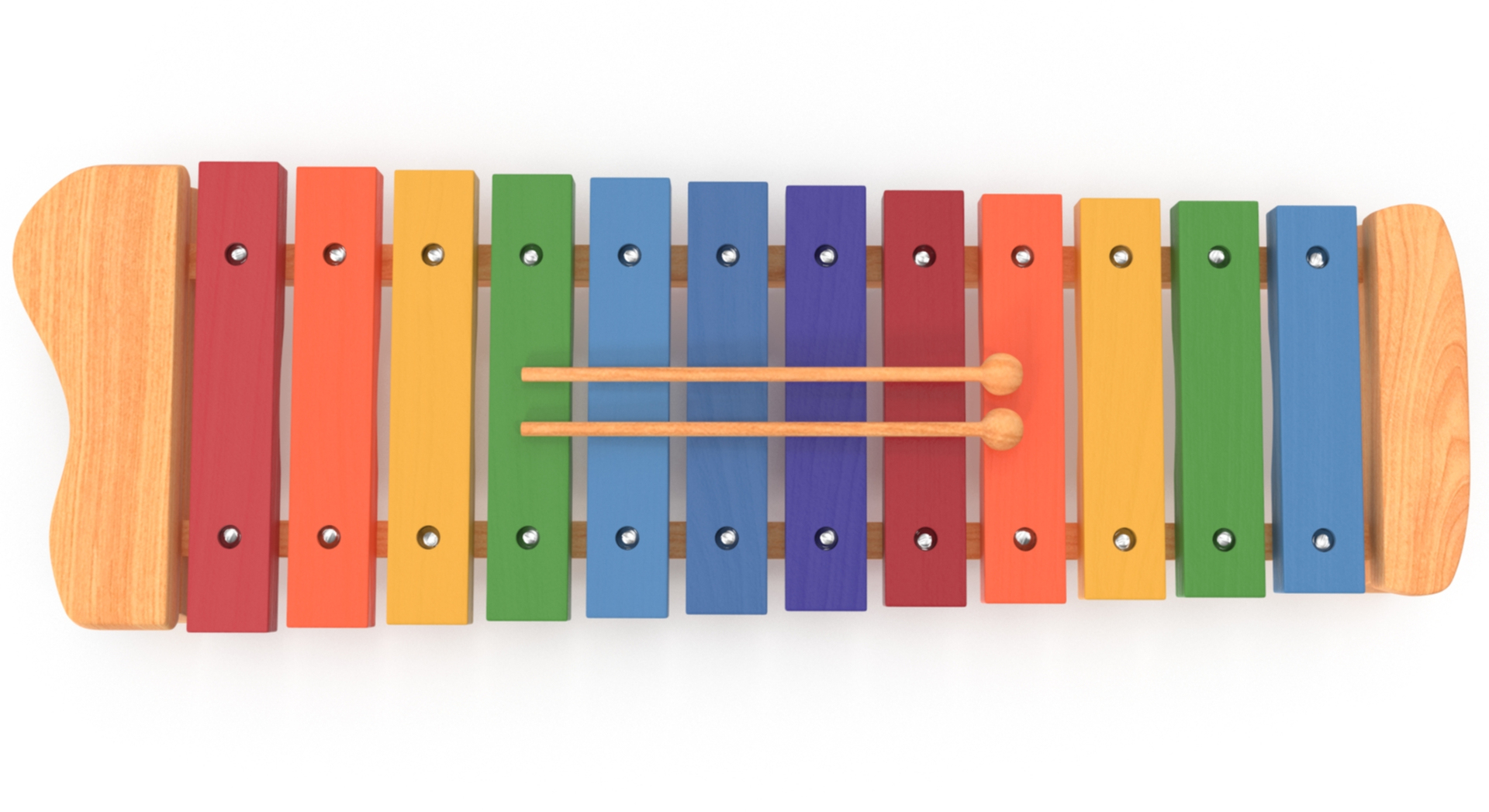 Xylophone percussion musical toy 3D model - TurboSquid 1557251