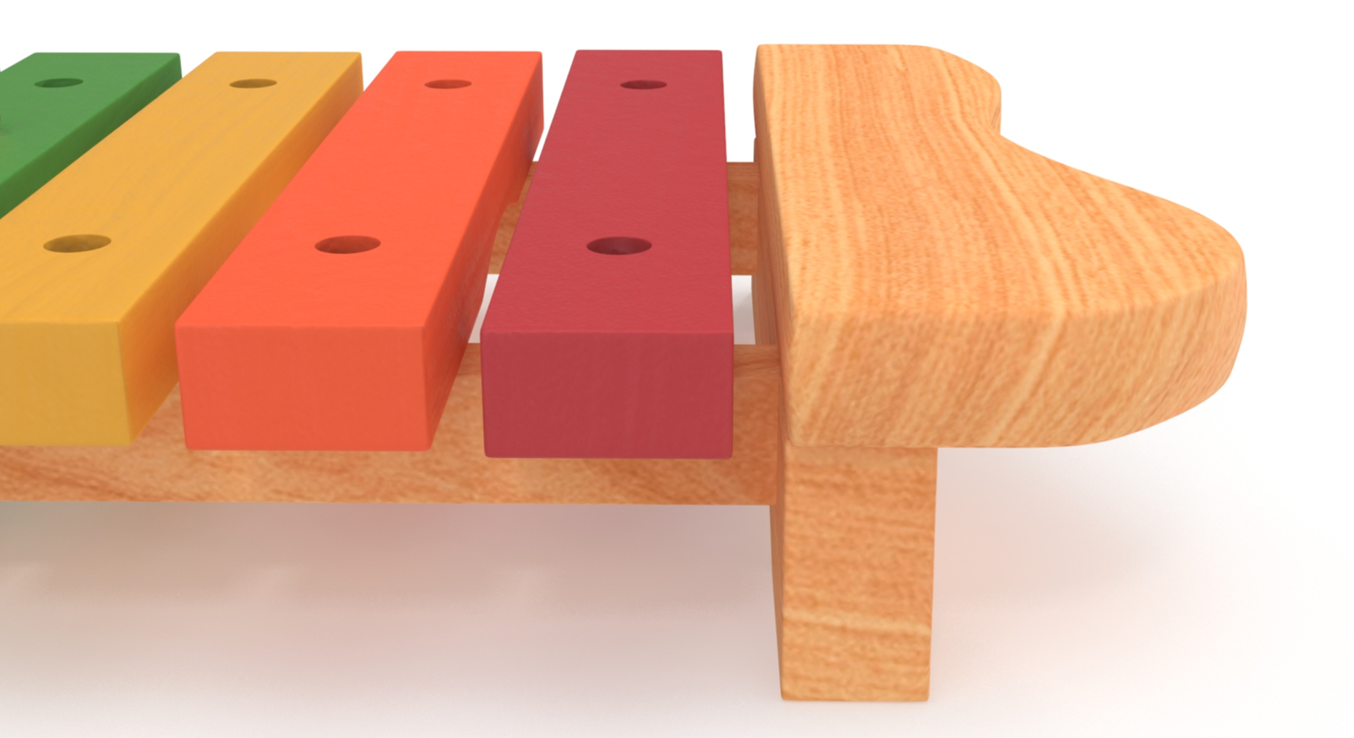 Xylophone percussion musical toy 3D model - TurboSquid 1557251