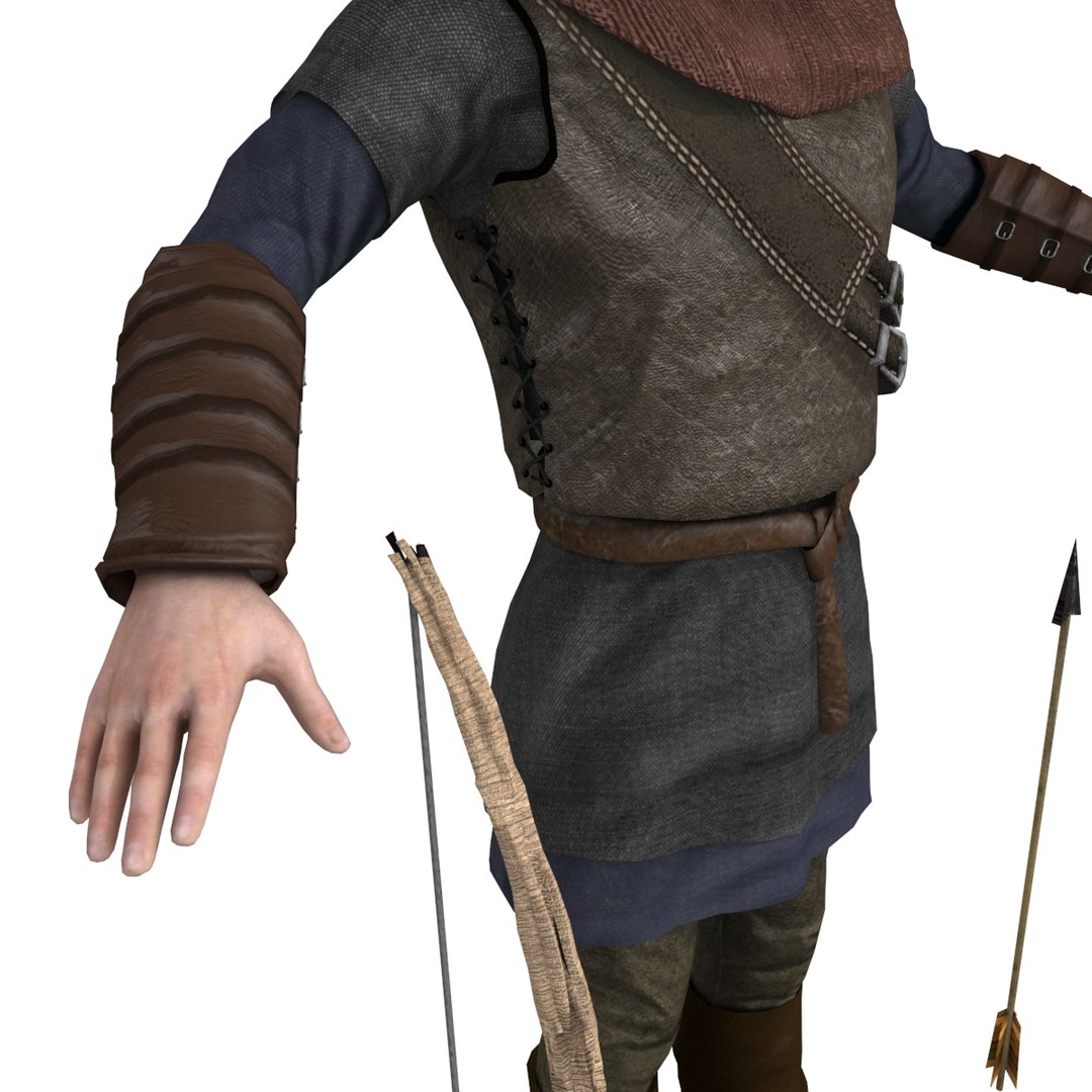 Archer Man Bow 3D Model - TurboSquid 1261915