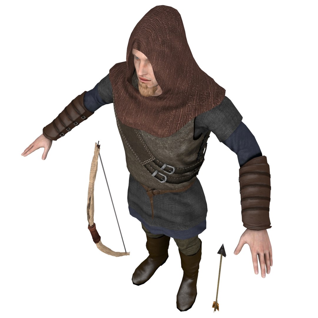 Archer Man Bow 3D Model - TurboSquid 1261915