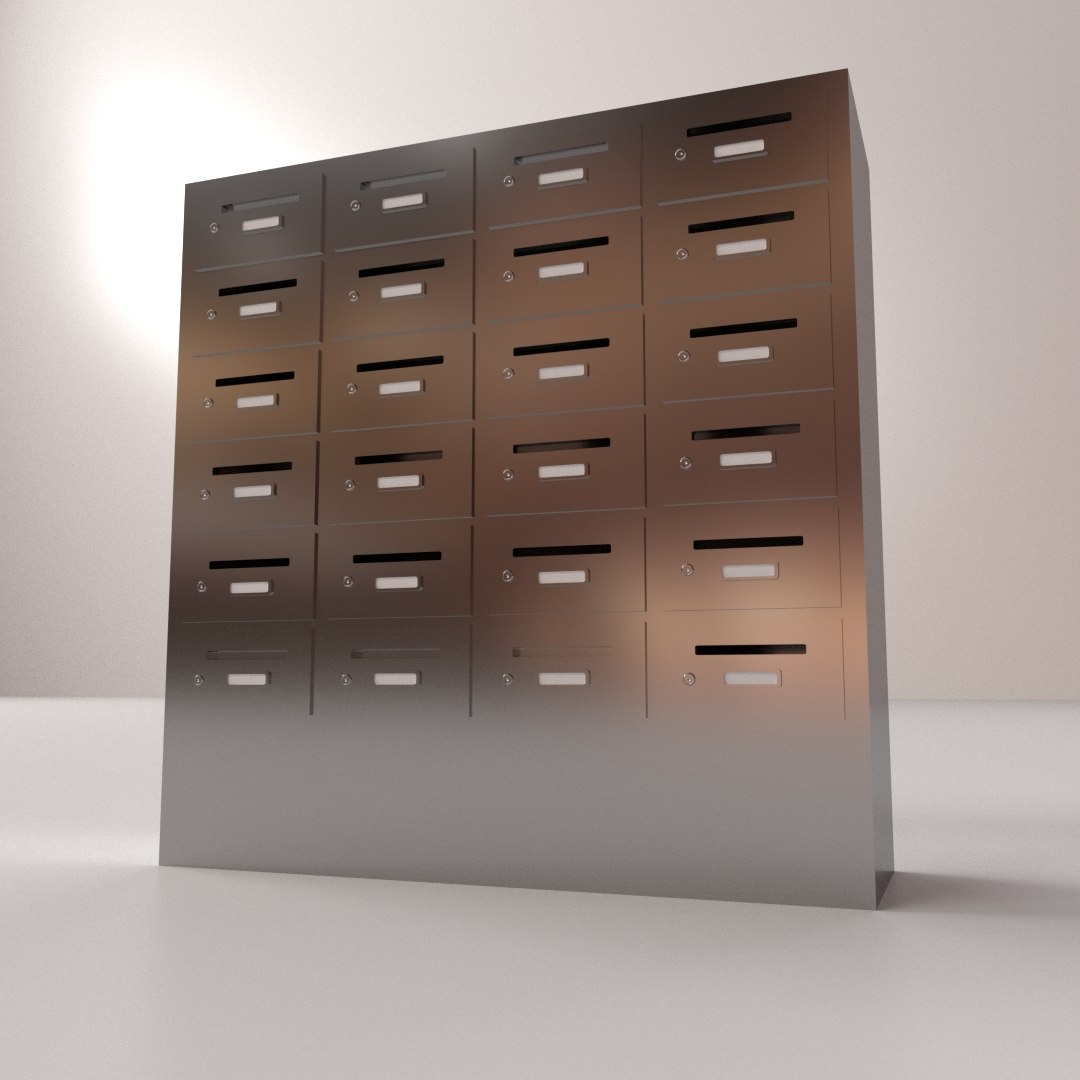 Apartment Mailbox 3D Model - TurboSquid 1832504