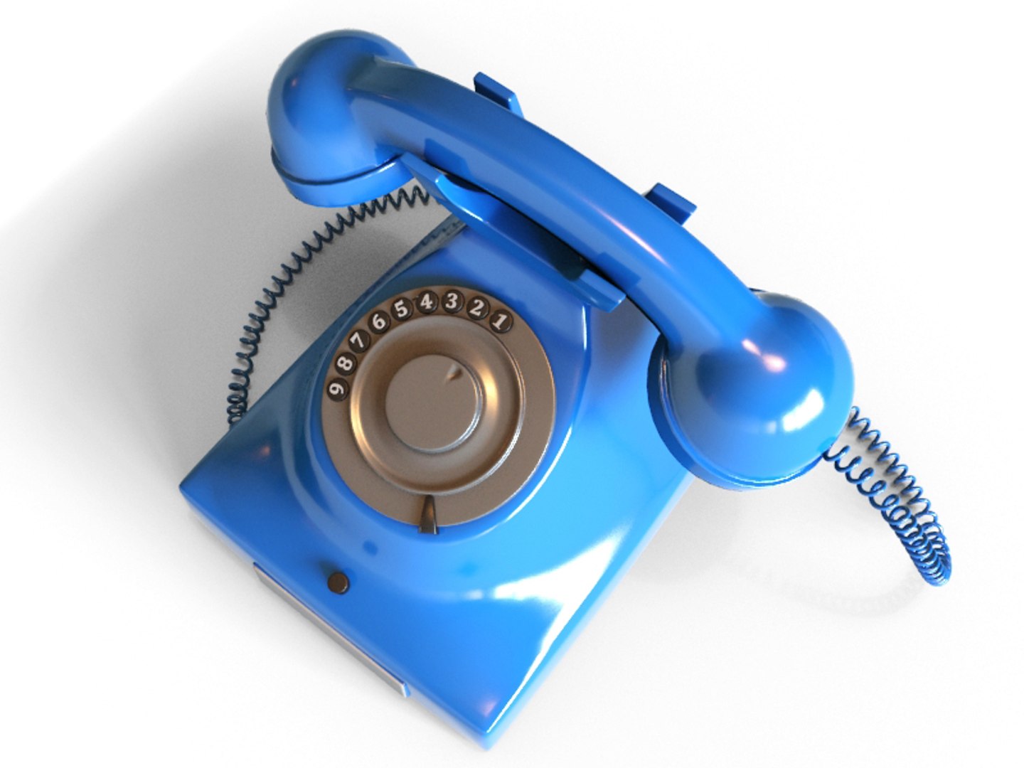 3ds Realistic Rotary Phone