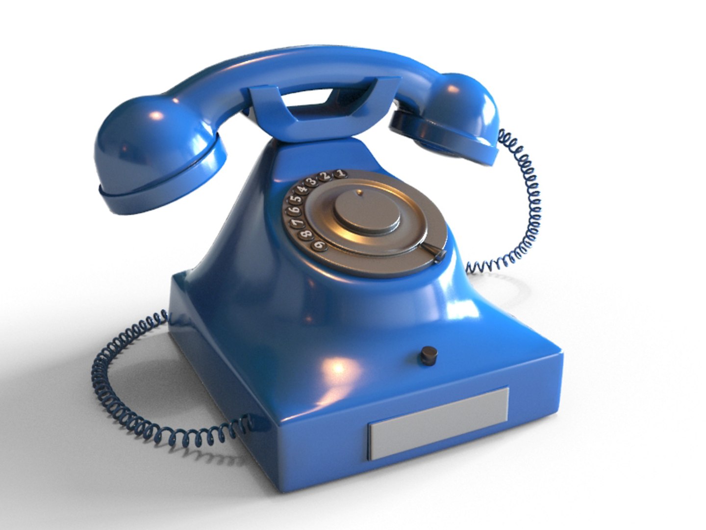 3ds Realistic Rotary Phone