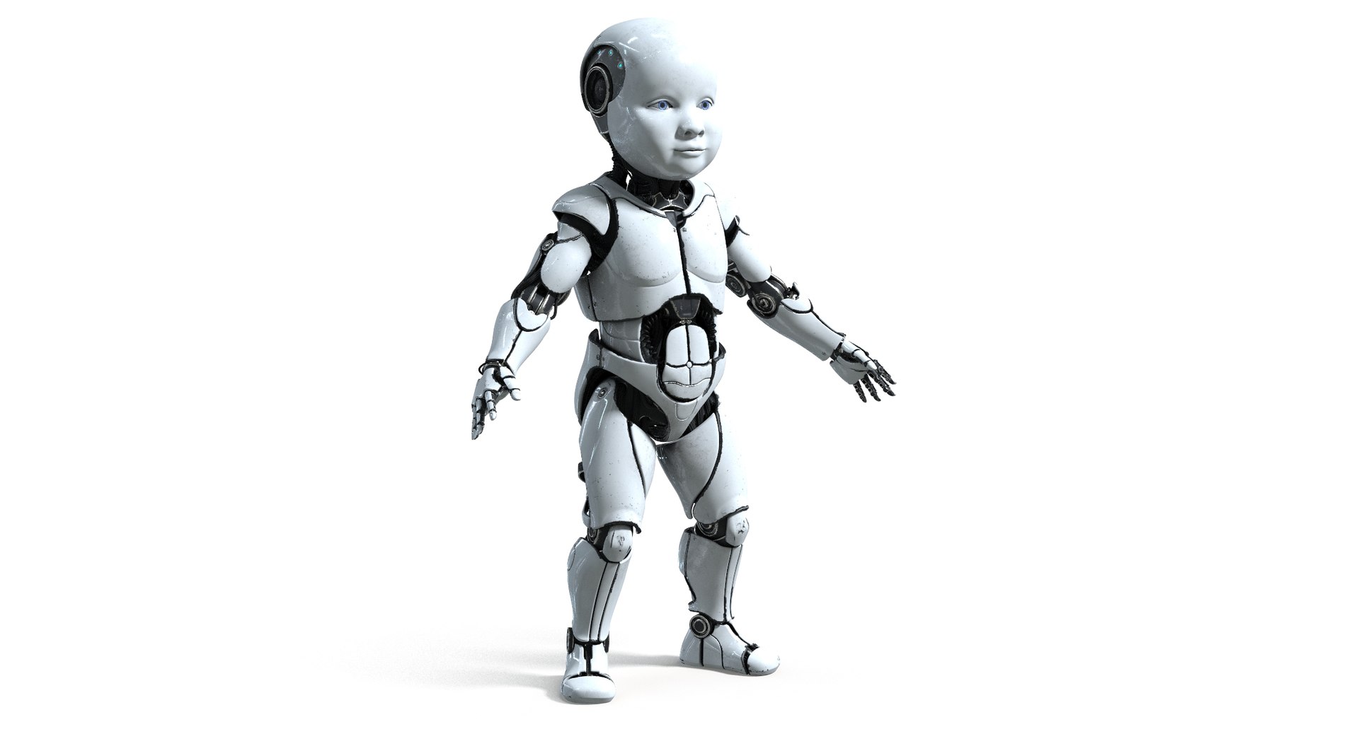 3D Newtron Cyborg Baby - TurboSquid 2234250