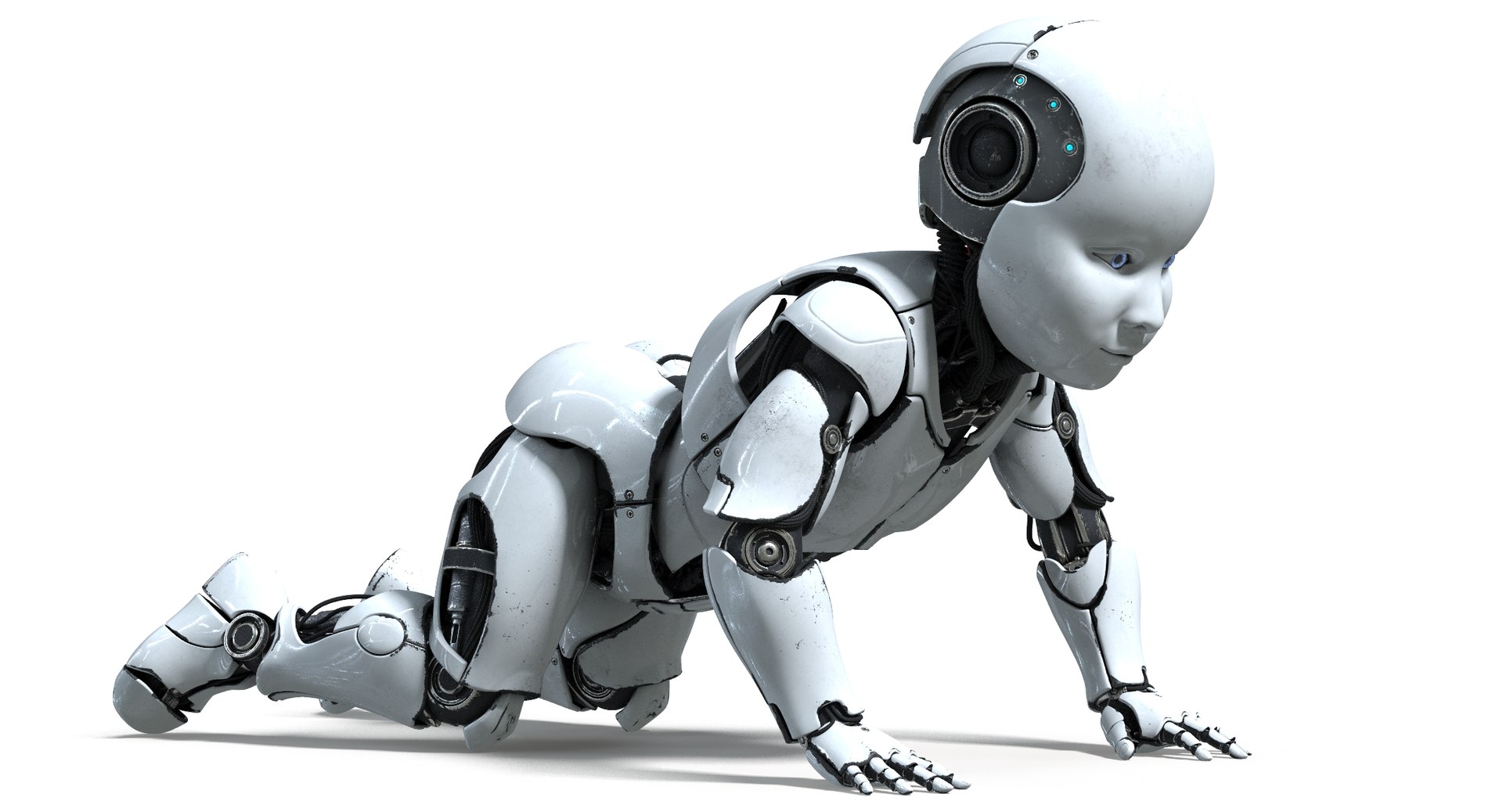 3D Newtron Cyborg Baby - TurboSquid 2234250