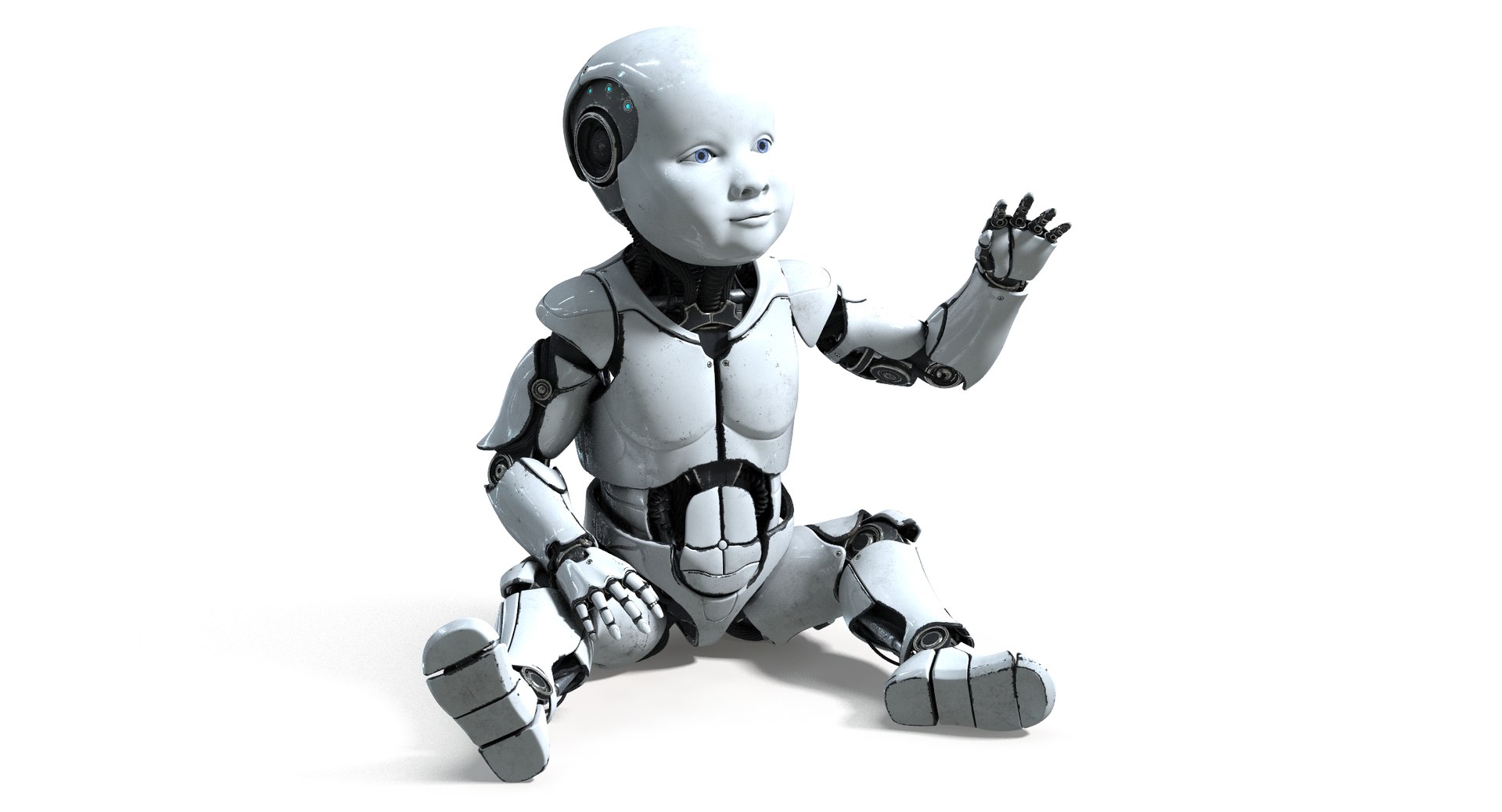 3D Newtron Cyborg Baby - TurboSquid 2234250
