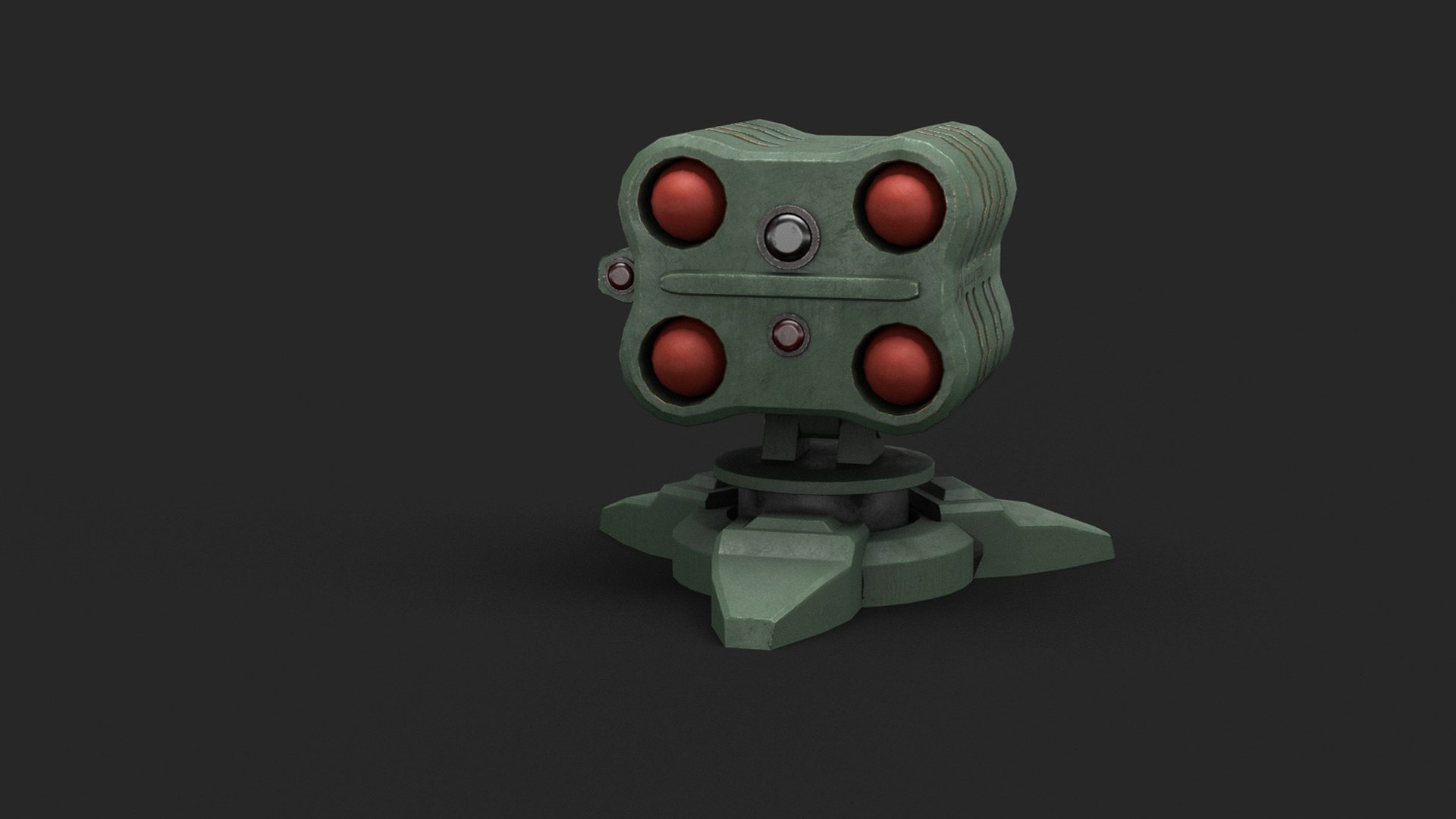 Missile Turret 3D Model - TurboSquid 1729662