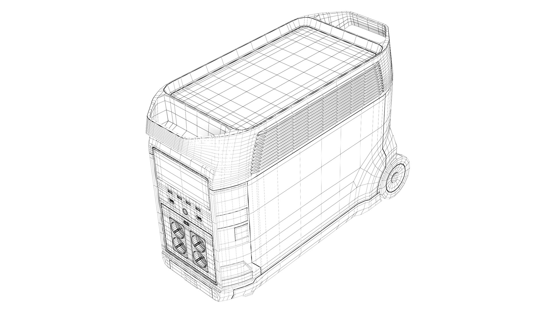 EcoFlow Delta Pro Charging Station 3D Model - TurboSquid 2165174