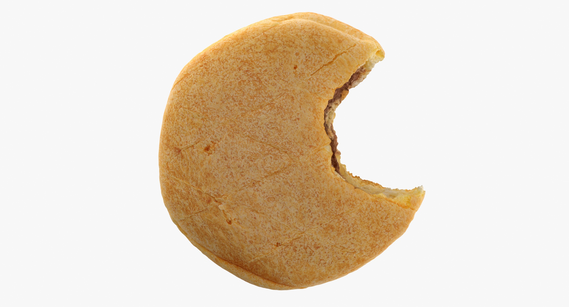 Chocolate Cream Croissant Pastry Bitten Model - TurboSquid 1846264