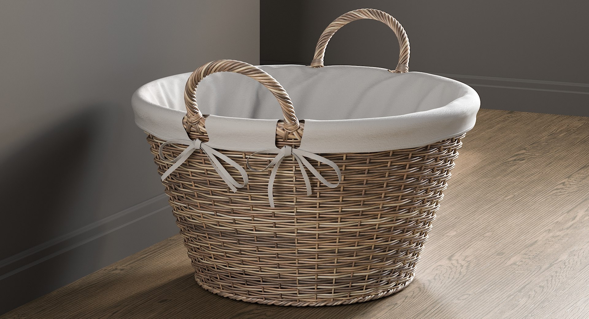 Realistic Laundry Basket Liner Model - TurboSquid 1459780