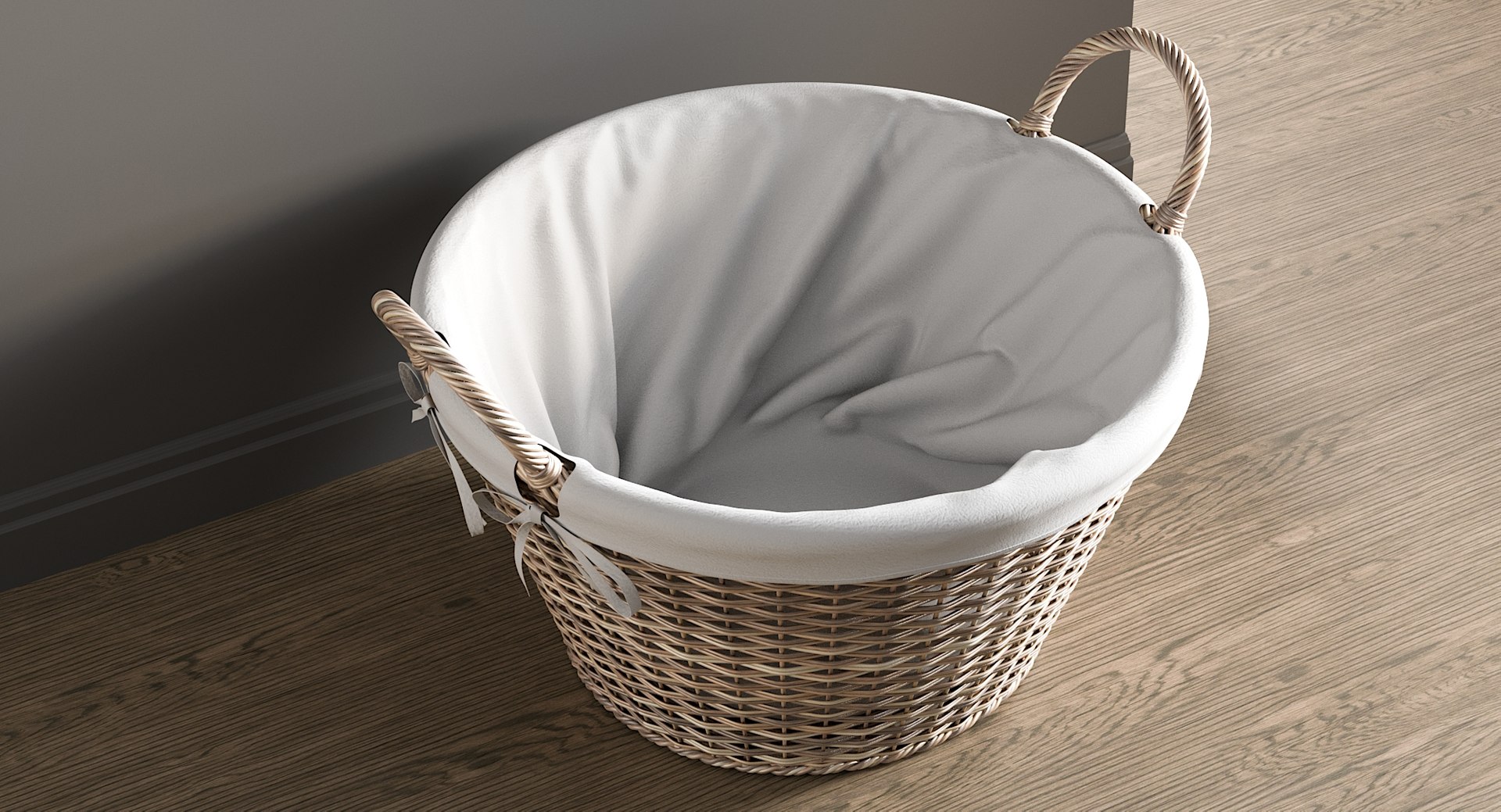 Realistic Laundry Basket Liner Model - TurboSquid 1459780