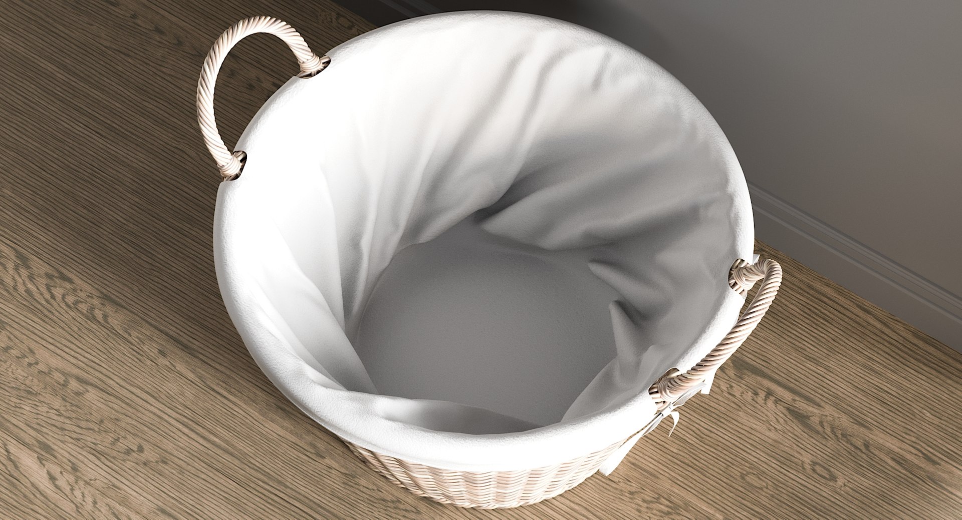 Realistic Laundry Basket Liner Model - TurboSquid 1459780
