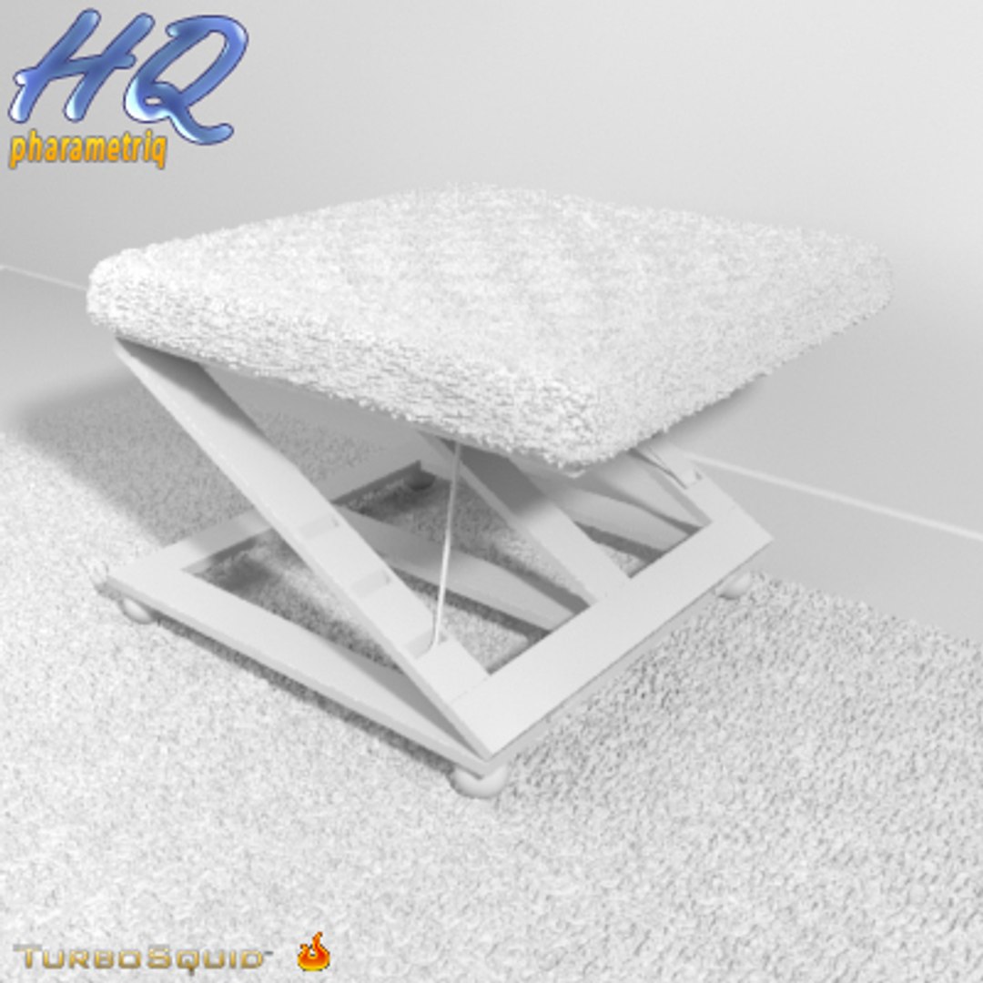 3d Model Footstool 01