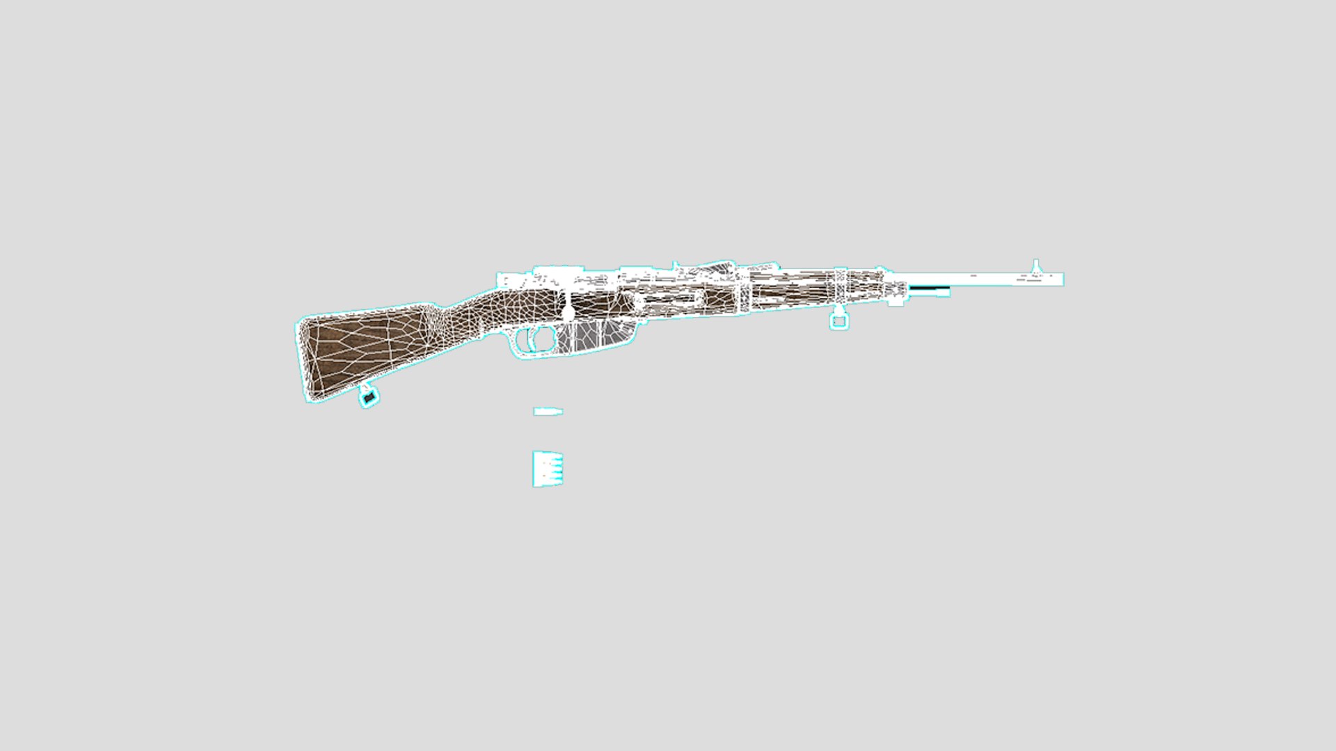 3D Hunting Rifle II Low Poly-Game Ready Gun -006 Model - TurboSquid 2108285