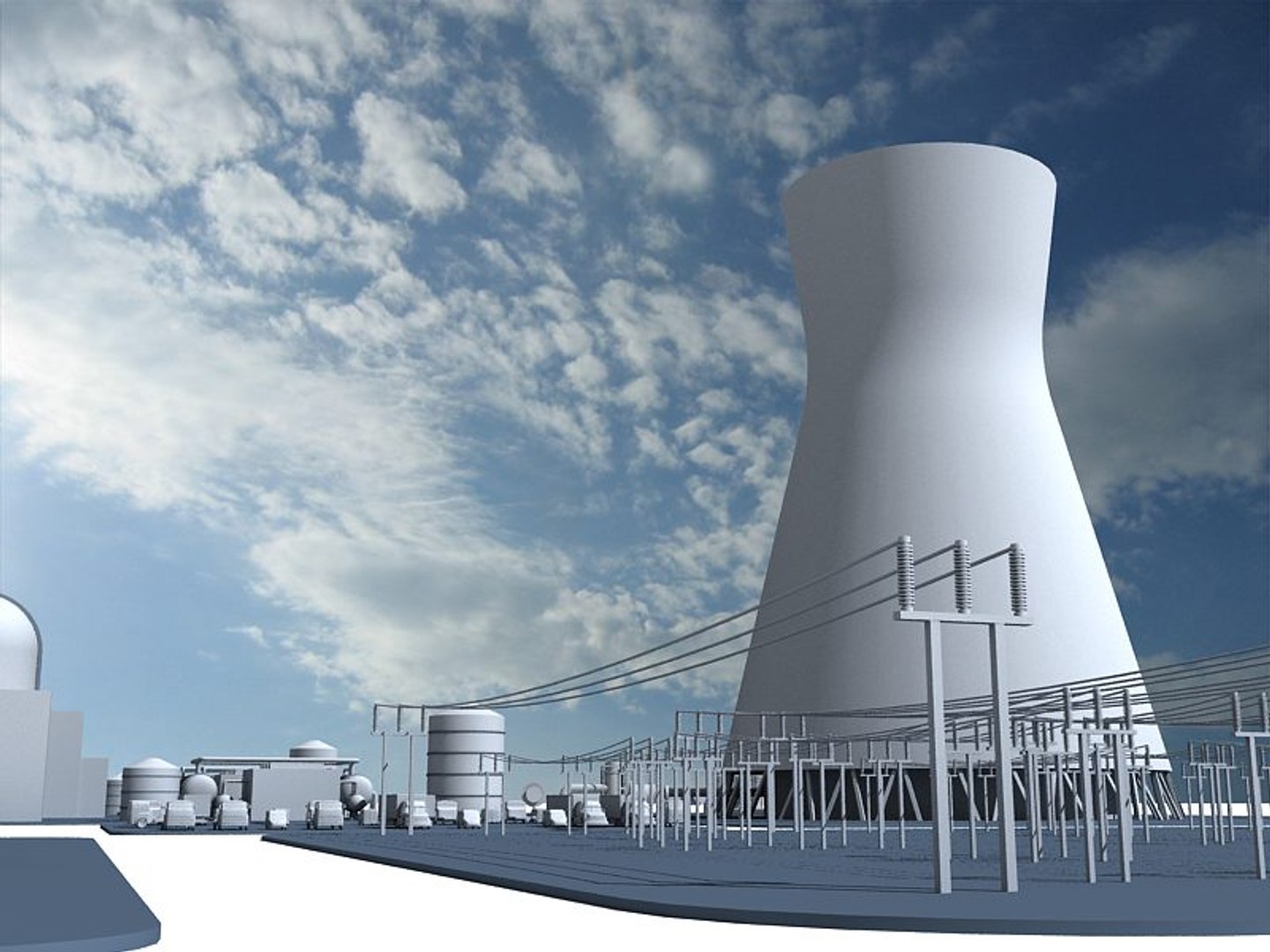 3d Nuclear Power Plant Model