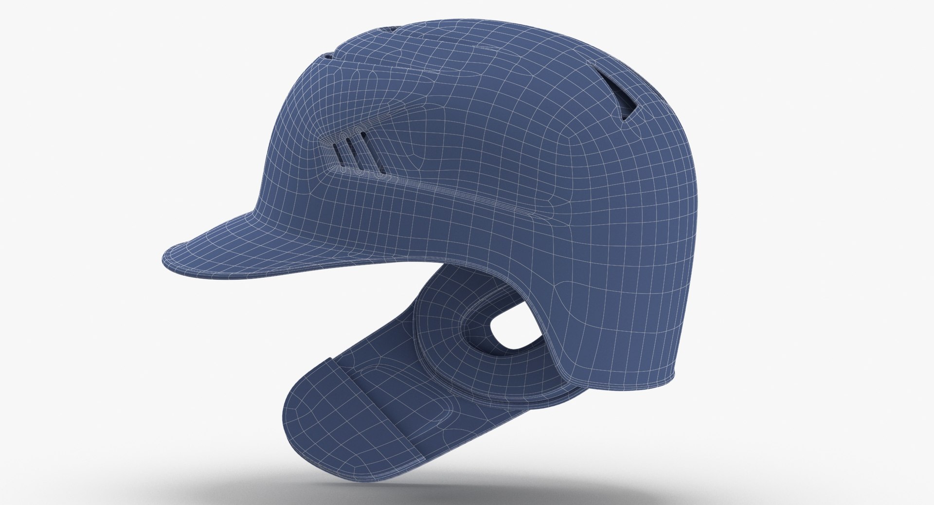 Baseball Helmet C Flap 3D Model - TurboSquid 1618593