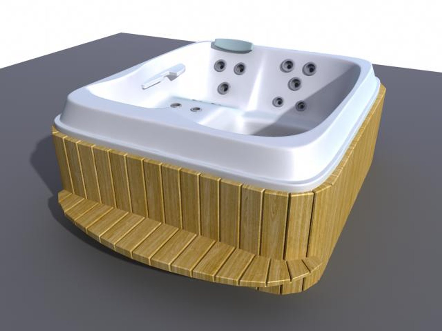 3d model jacuzzi exterior