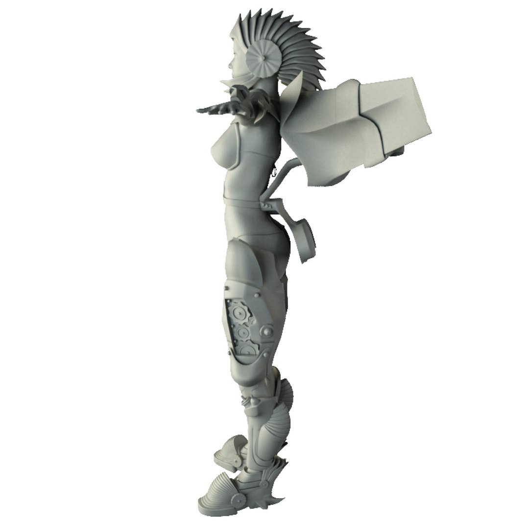 Girl Machine 3d Model