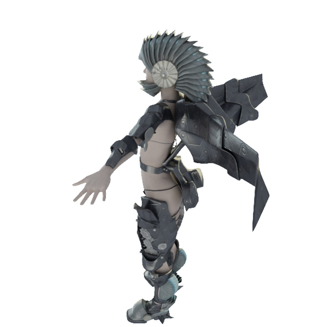 Girl Machine 3d Model