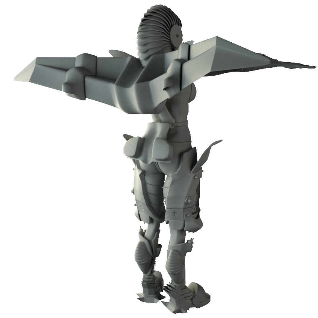 Girl Machine 3d Model
