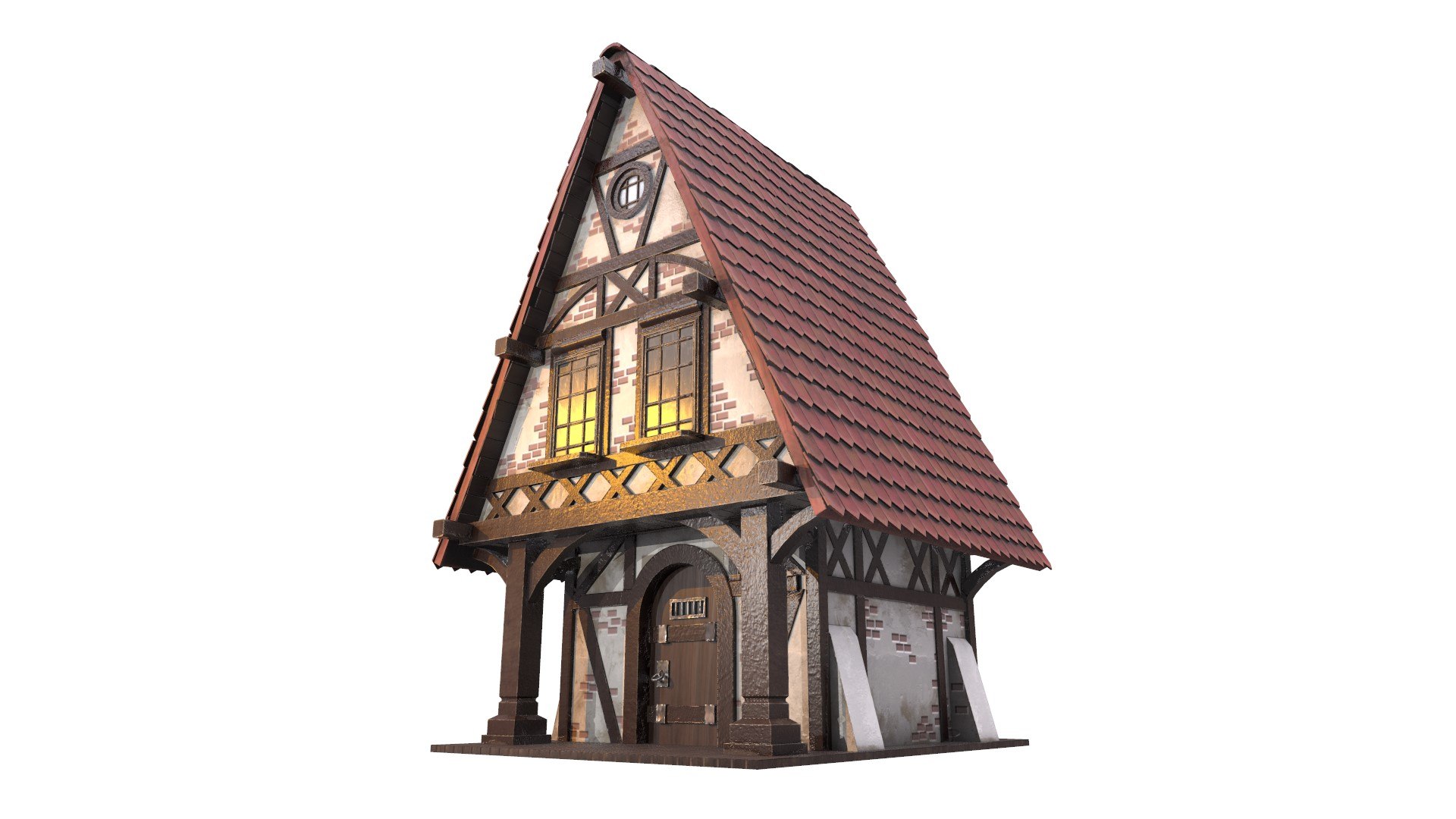 Medieval House Model - TurboSquid 2288726