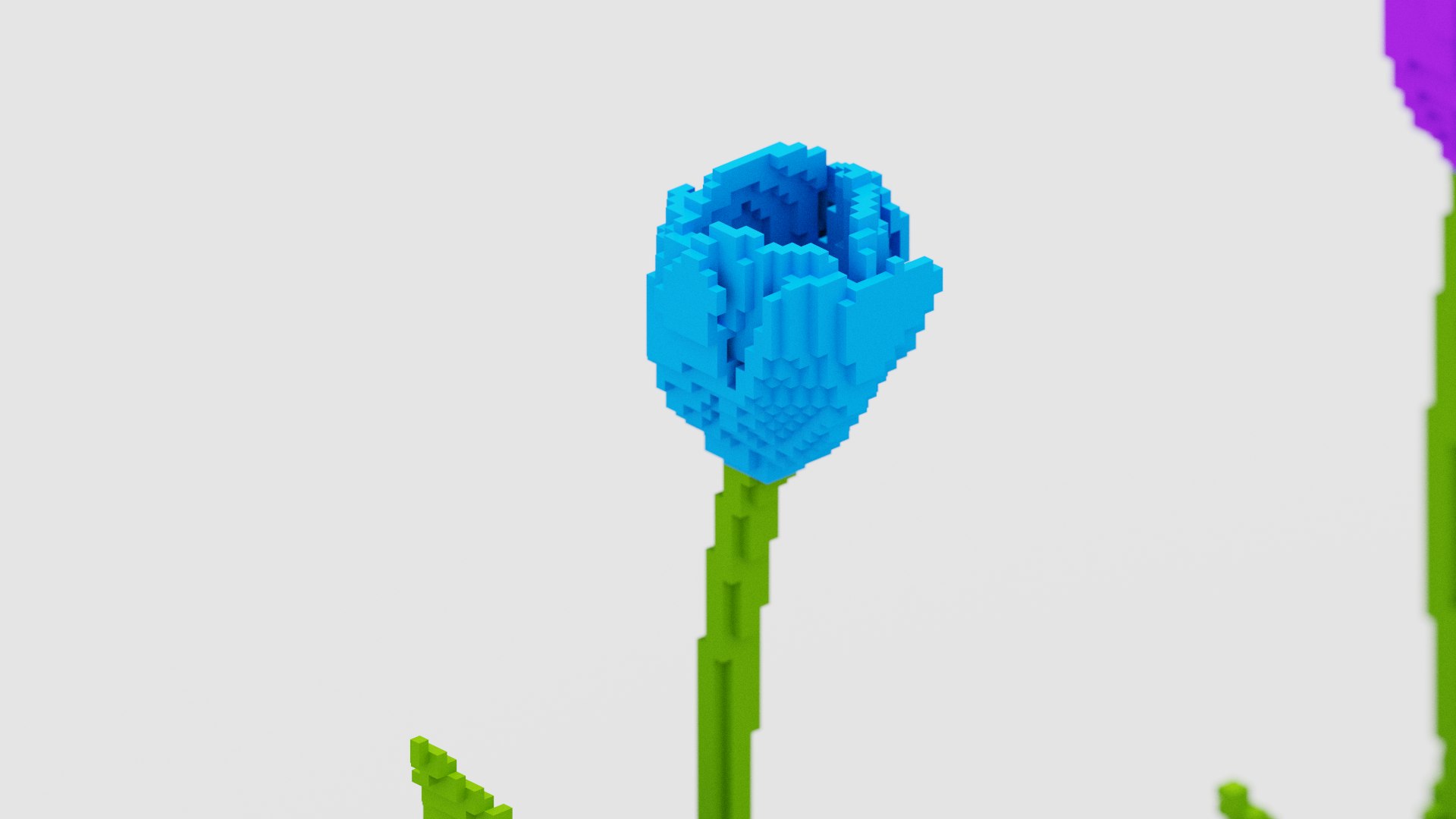 Minecraft Tulip Flowers 3D Model - TurboSquid 2216534