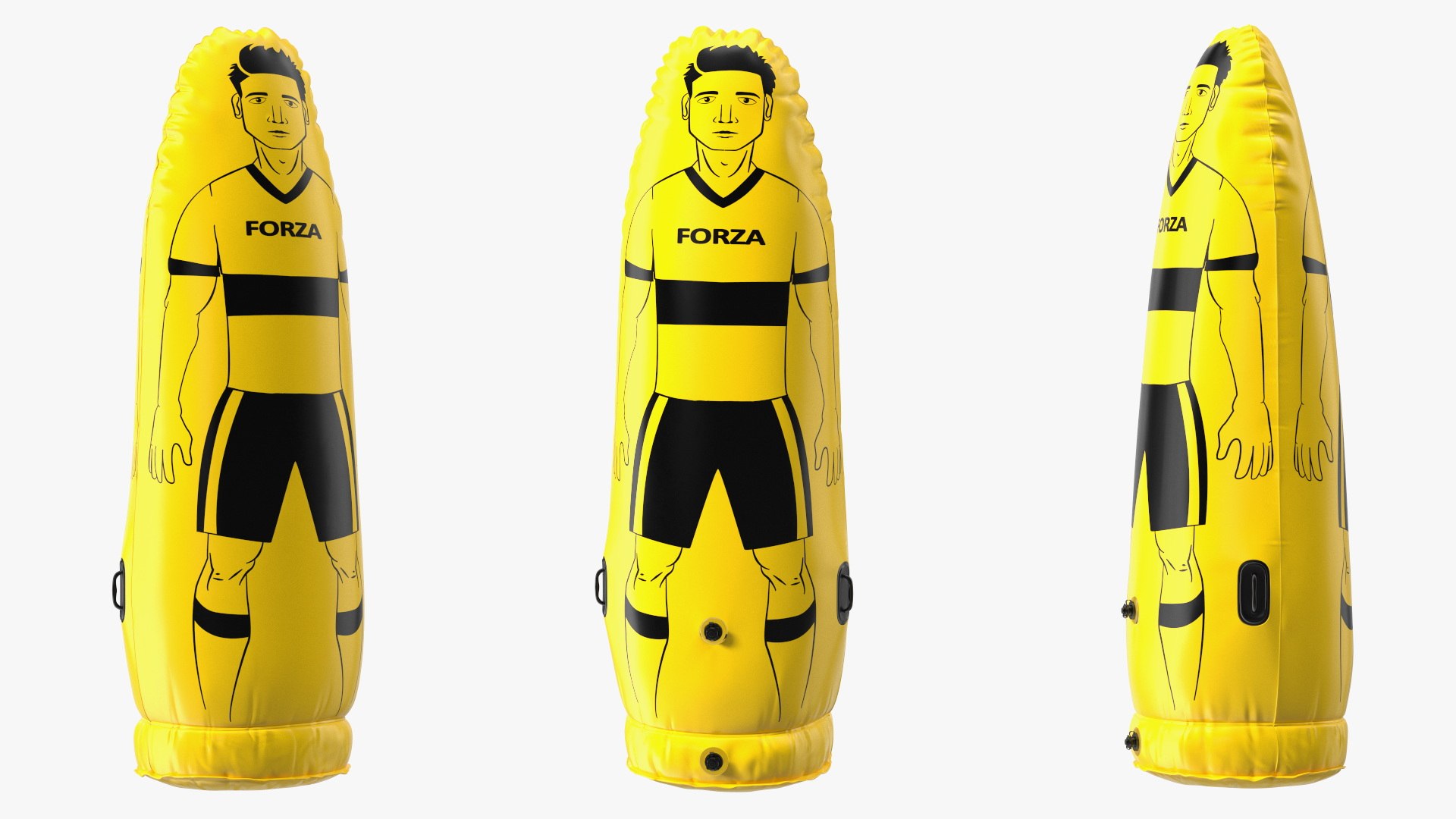 3D Inflatable Soccer Kick Dummy Junior Yellow - TurboSquid 2021250
