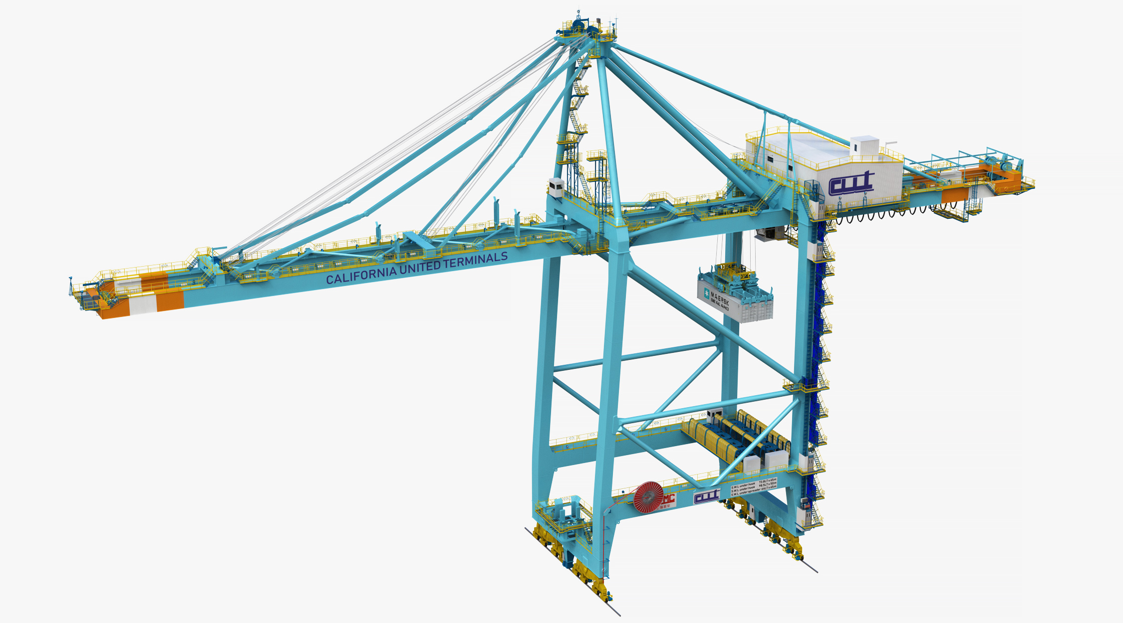 3D sts harbor crane zpmc model - TurboSquid 1361576