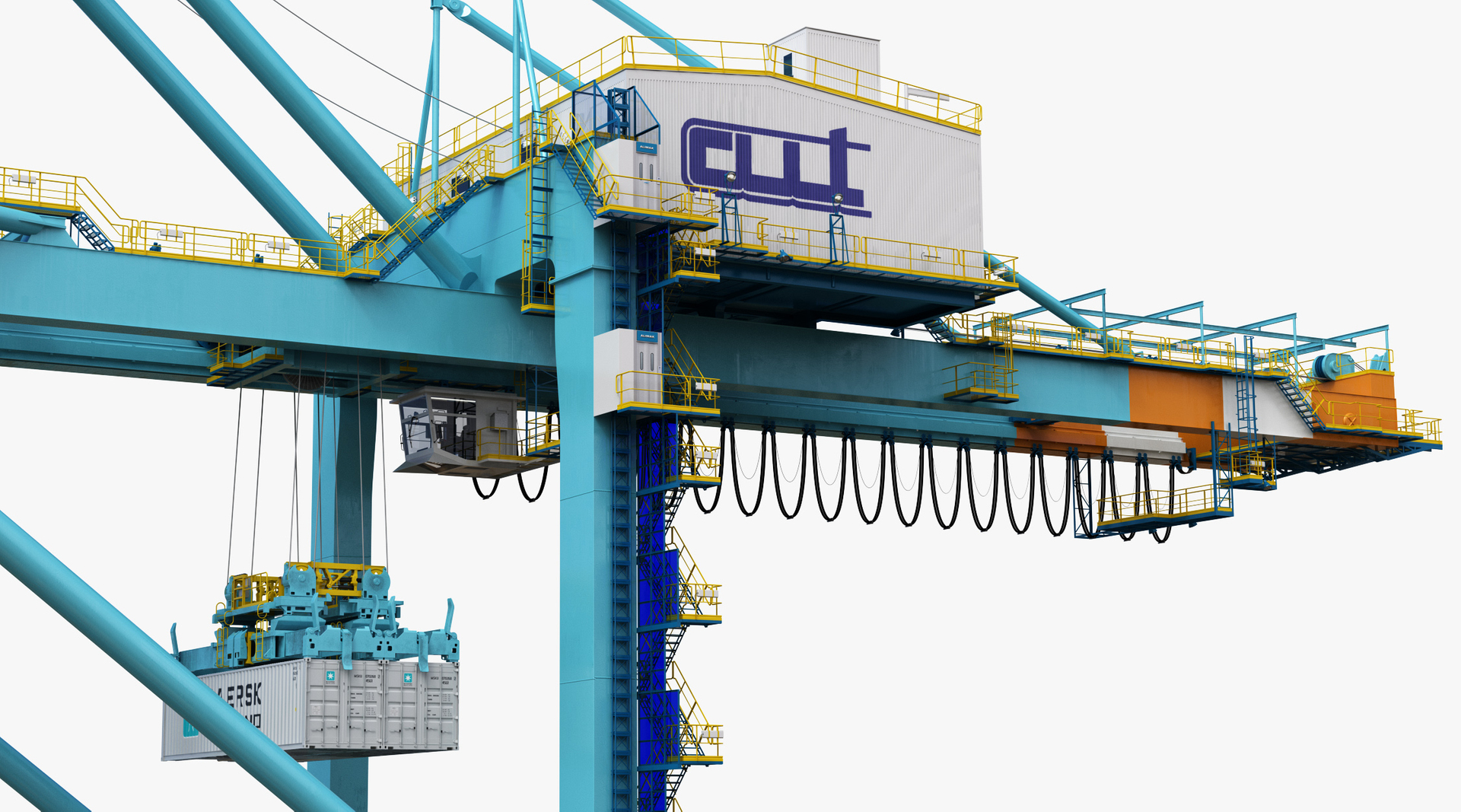 3D sts harbor crane zpmc model - TurboSquid 1361576