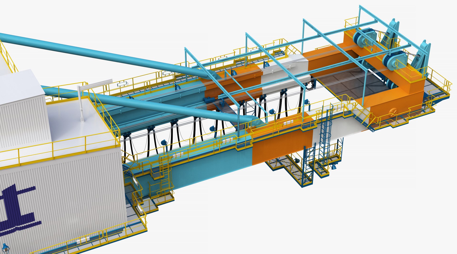 3D sts harbor crane zpmc model - TurboSquid 1361576