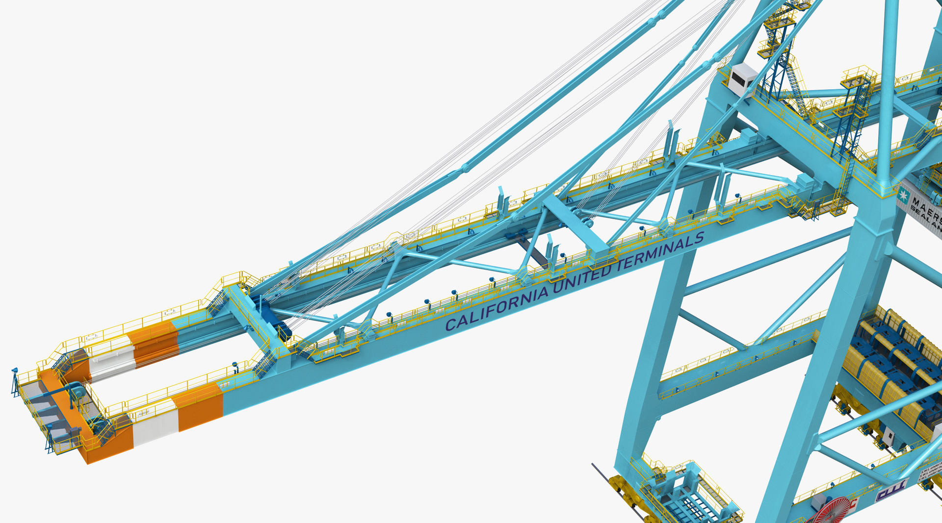 3D sts harbor crane zpmc model - TurboSquid 1361576