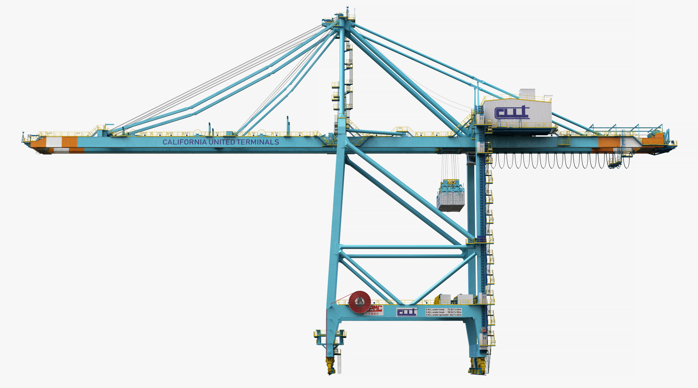 3D sts harbor crane zpmc model - TurboSquid 1361576