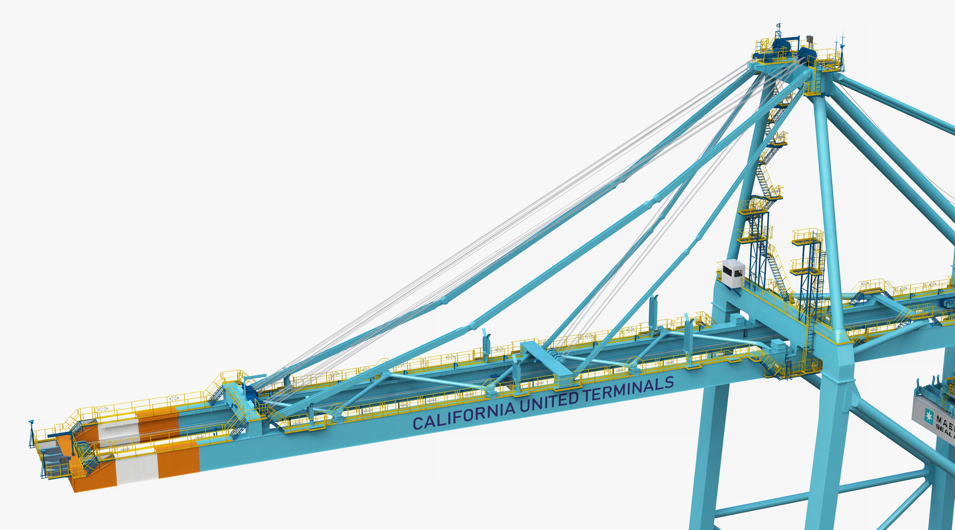 3D sts harbor crane zpmc model - TurboSquid 1361576